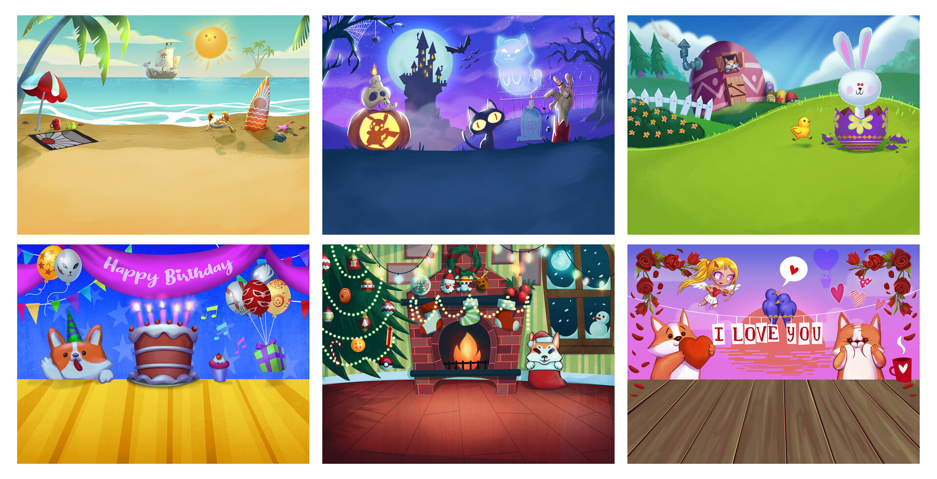 ArtStation - BG card for a Discord Game Karuta