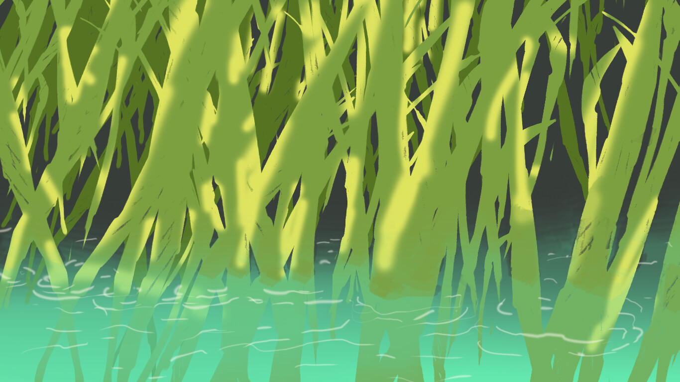 ArtStation - Grass In water