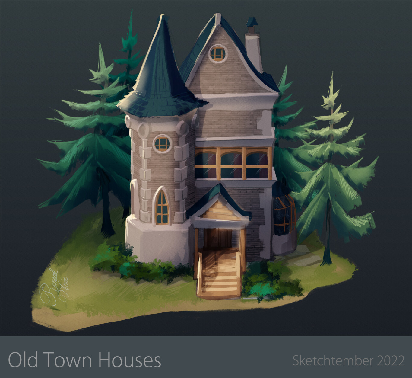 ArtStation - Old House Concept Art