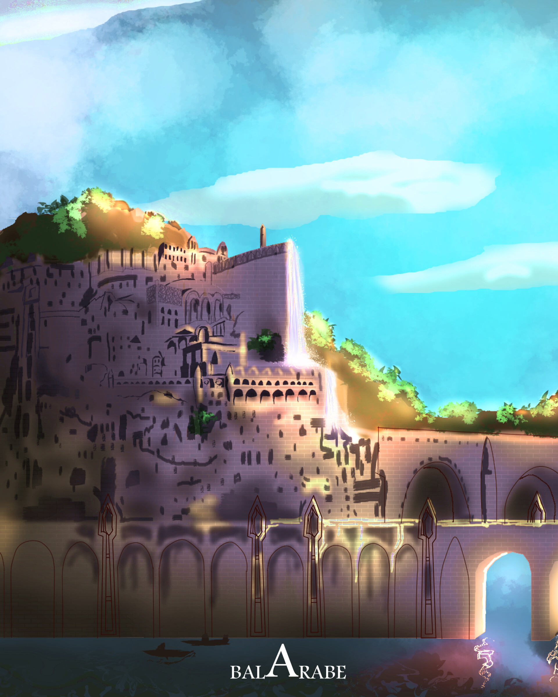 ArtStation - concept Art Numenor Lord of the rings