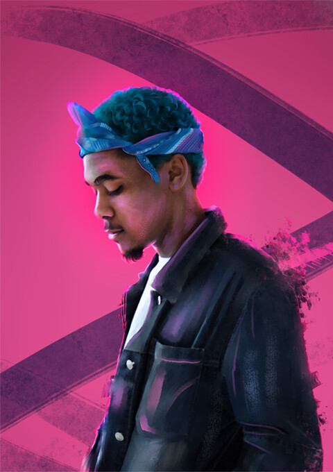 ArtStation - male color portrait study