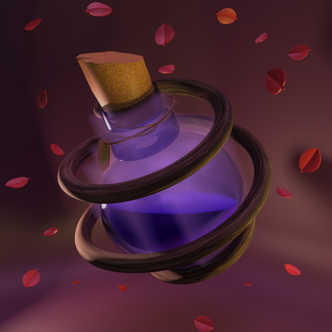 ArtStation - Magic flask #CGtober2022