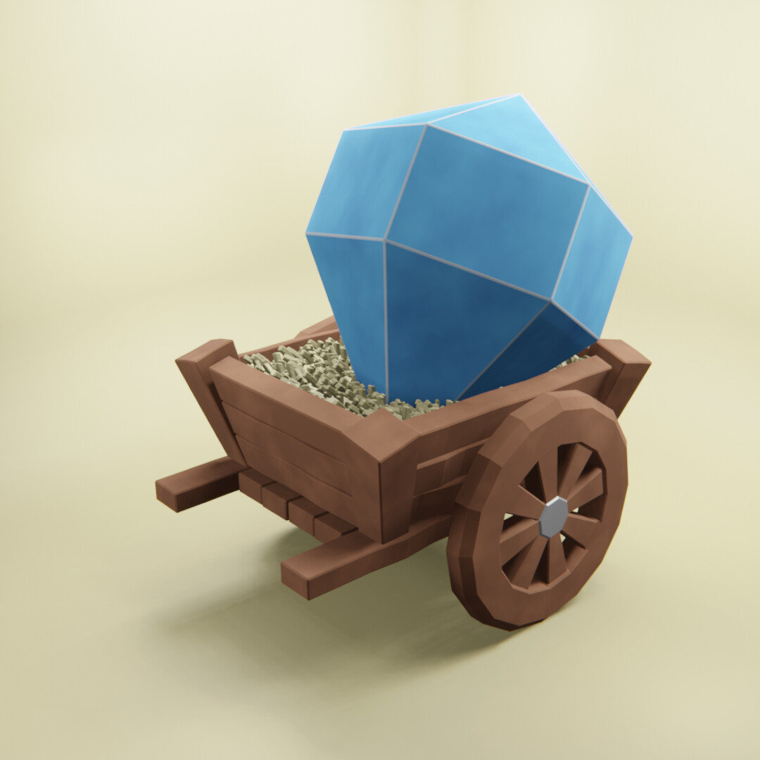 ArtStation - Low-poly cart.