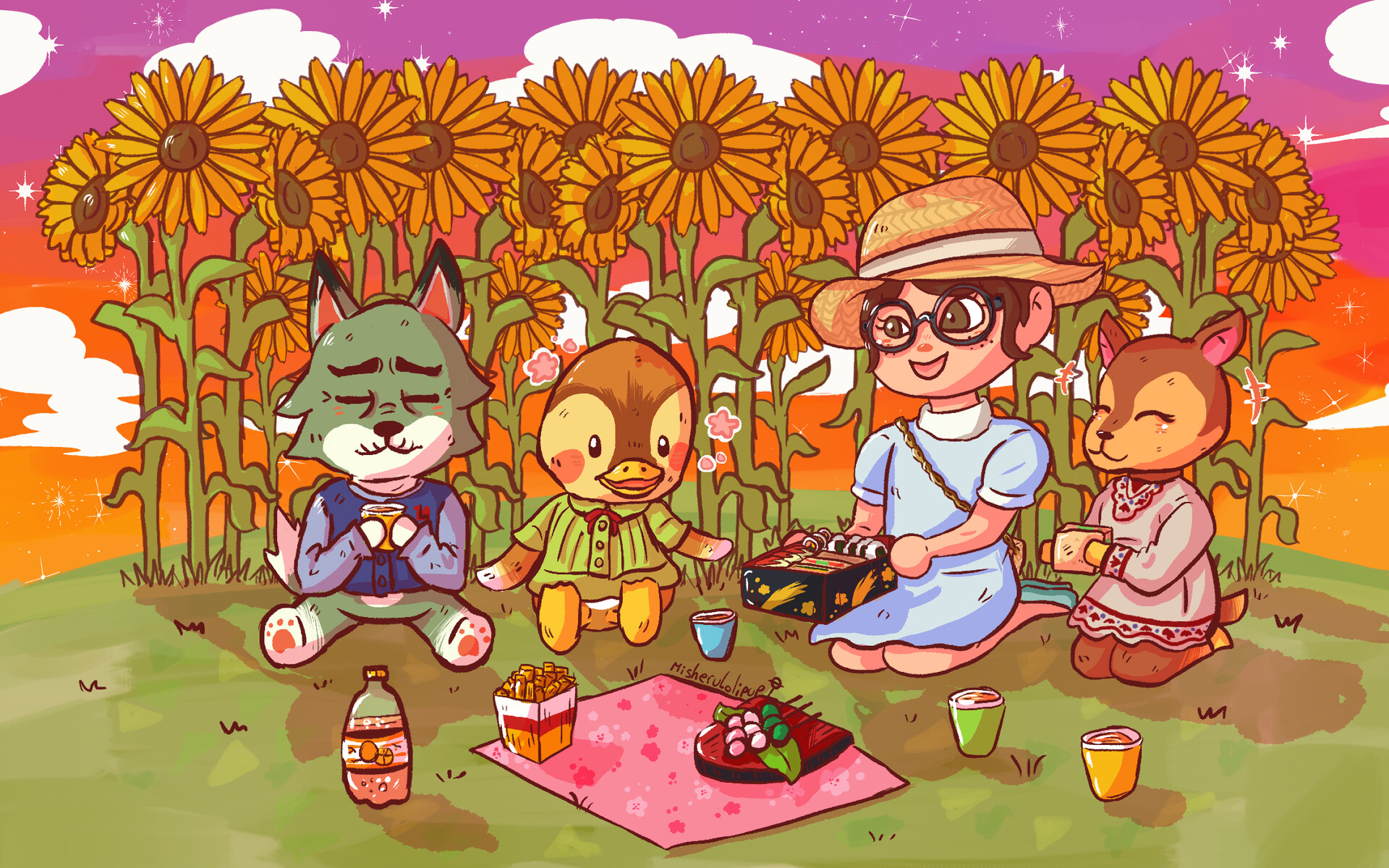 ArtStation - Animal Crossing Themed Illustrations