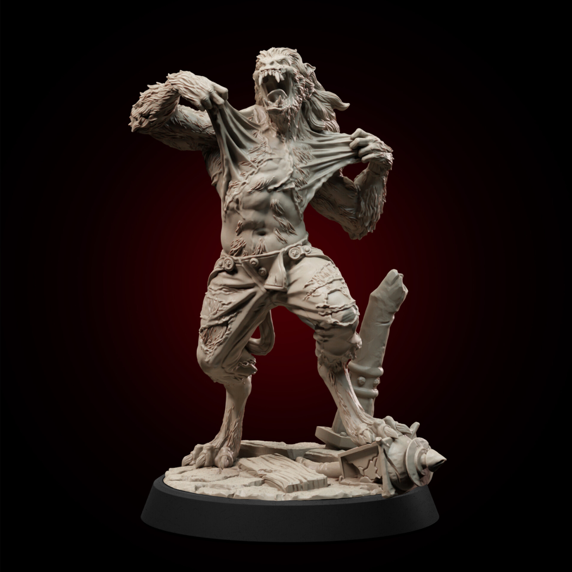 ArtStation - Transforming werewolf