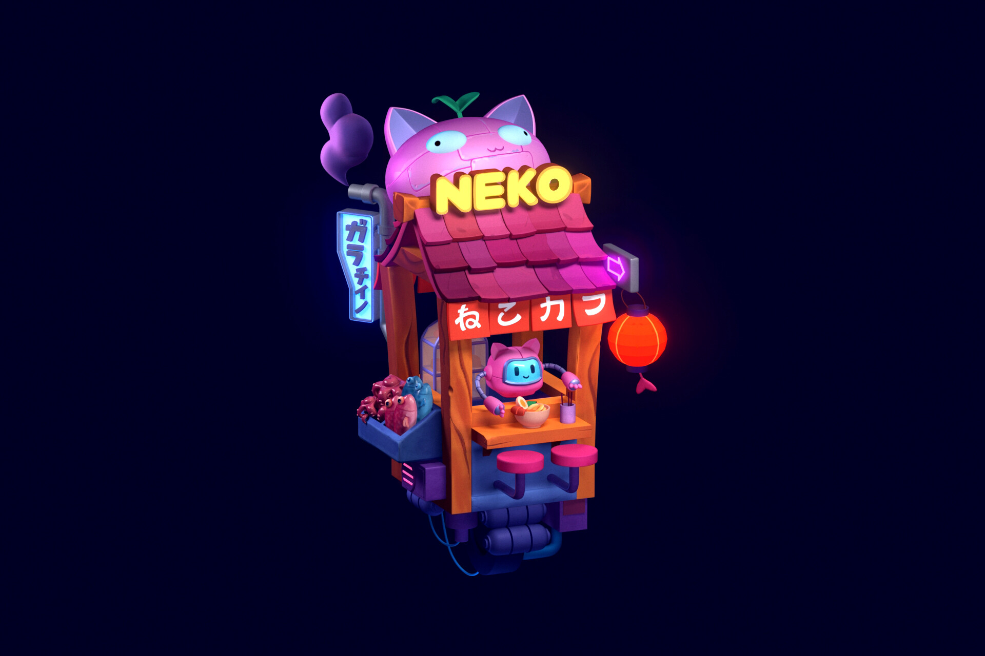 ArtStation - Neko Cafe - Fan Art