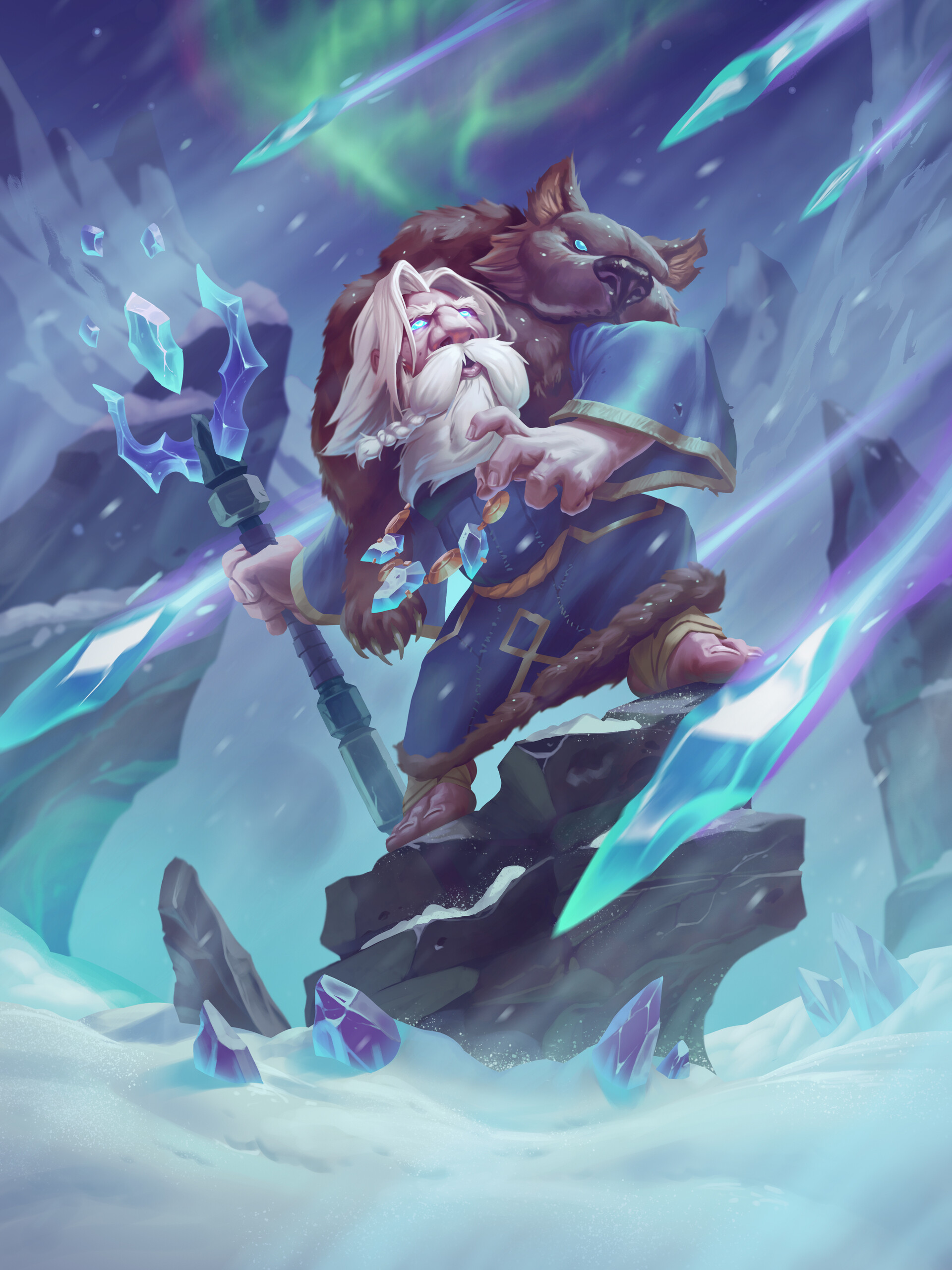 ArtStation - Iceforge Frostcaller - Ravendawn