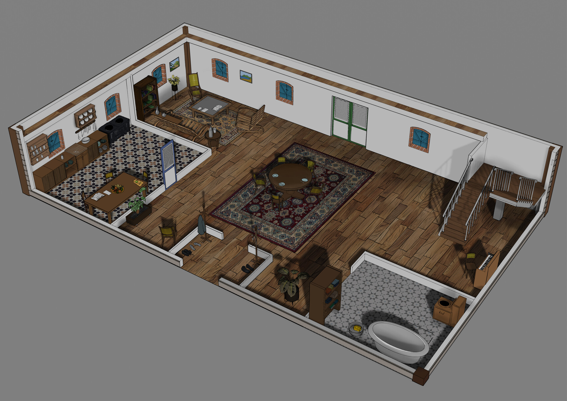 Plan Maison Creole | Ventana Blog