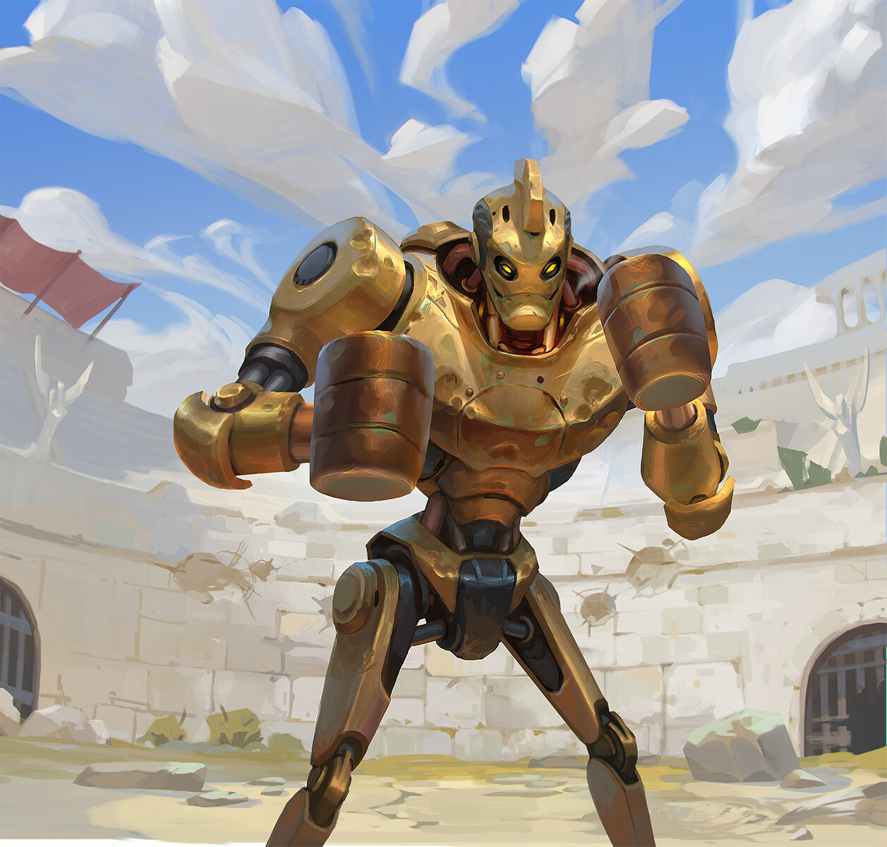 Hard Hitting Bot, Rudy Siswanto : r/ImaginaryRobotics