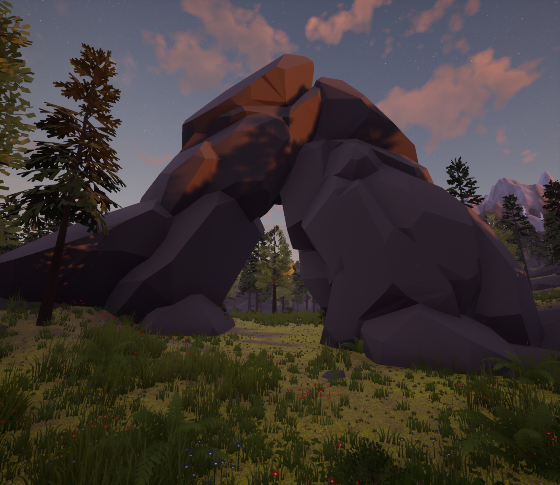 ArtStation - Ue4 Stylized Forest Mountains Level Design