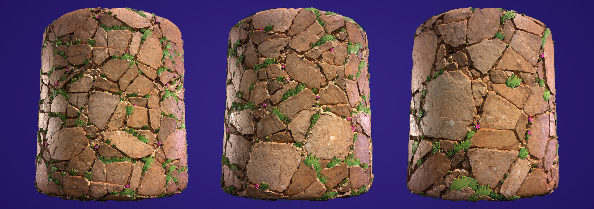 Hongwei Li - Programmatic semi-realistic stone wall