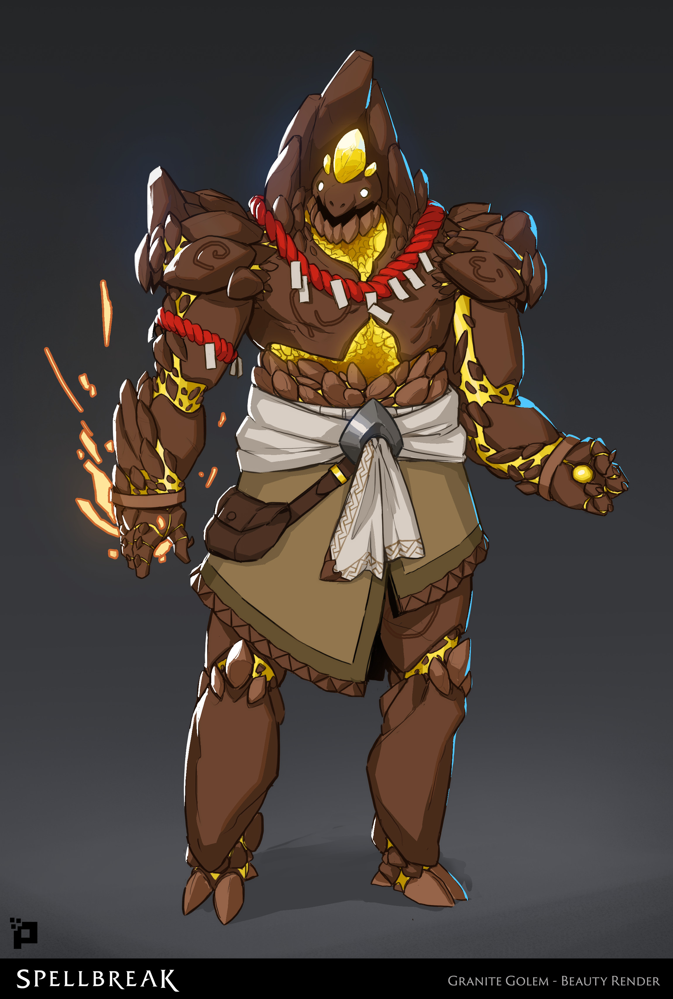 Gary Tanaka - Spellbreak - Unused Content - Granite Golem