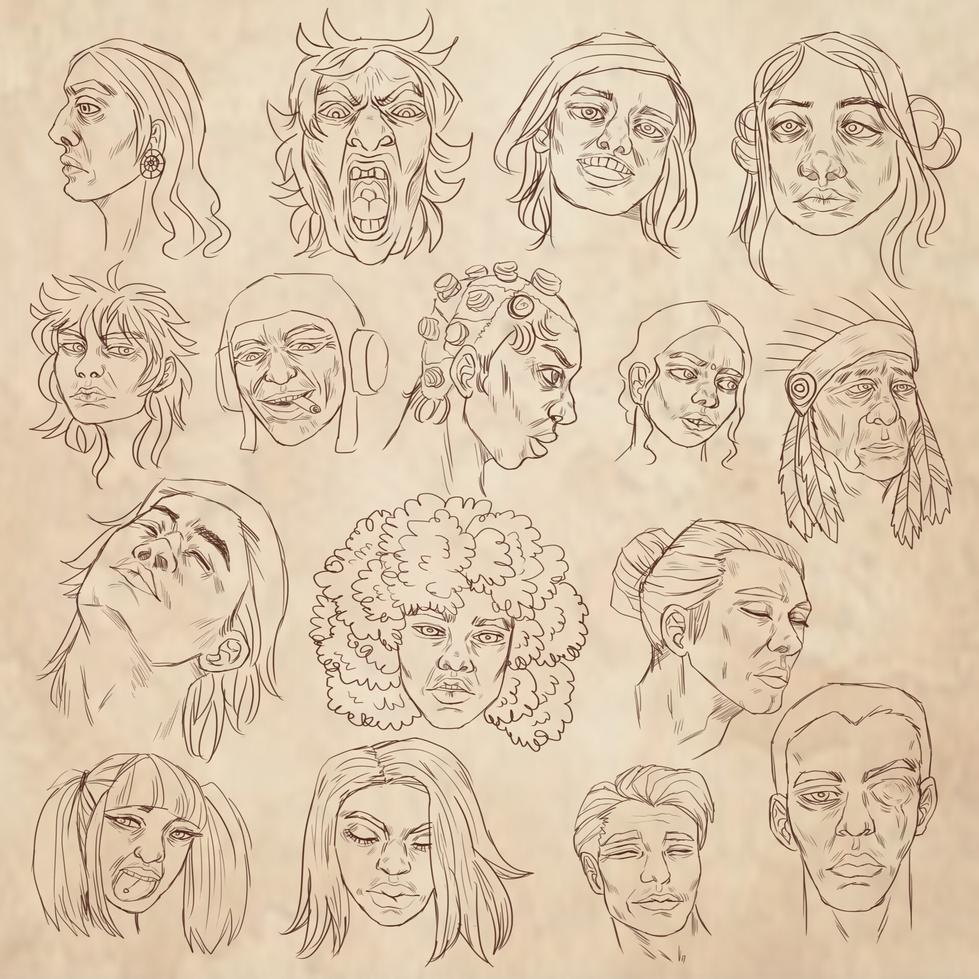 ArtStation - Face, Hands and Body Anatomy Studies