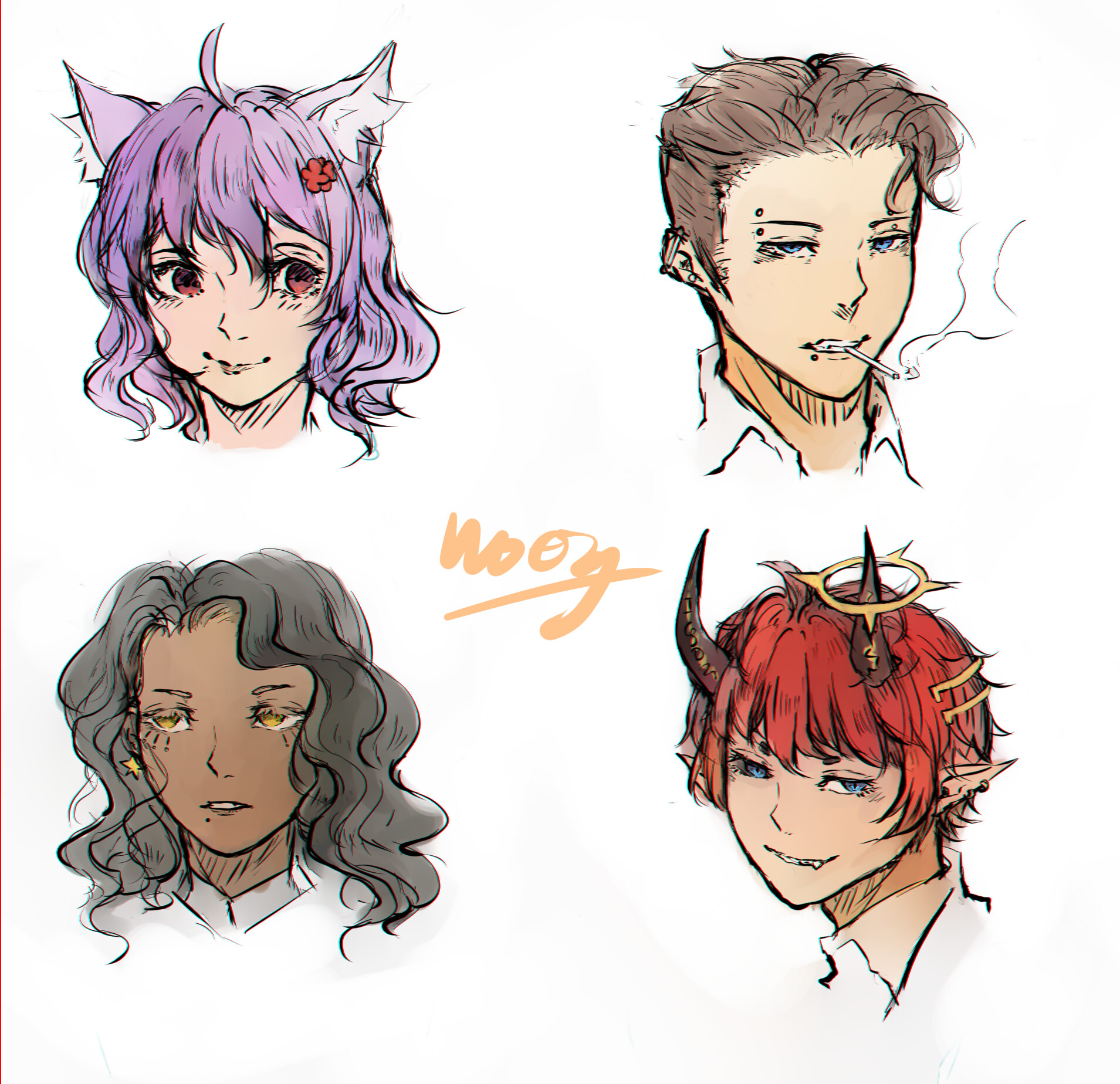 ArtStation - Character headshot concept art (Request)