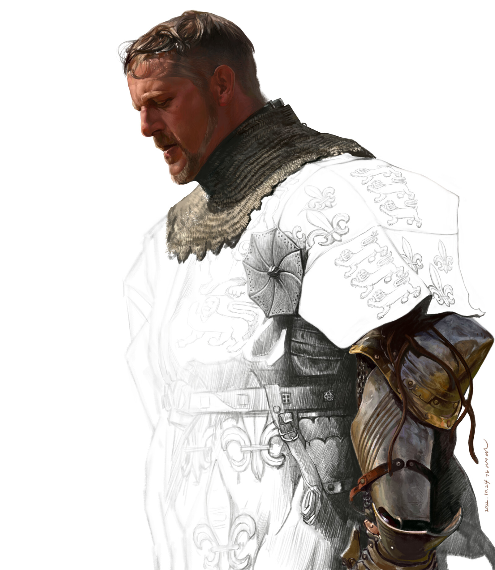 ArtStation - study of knights armor