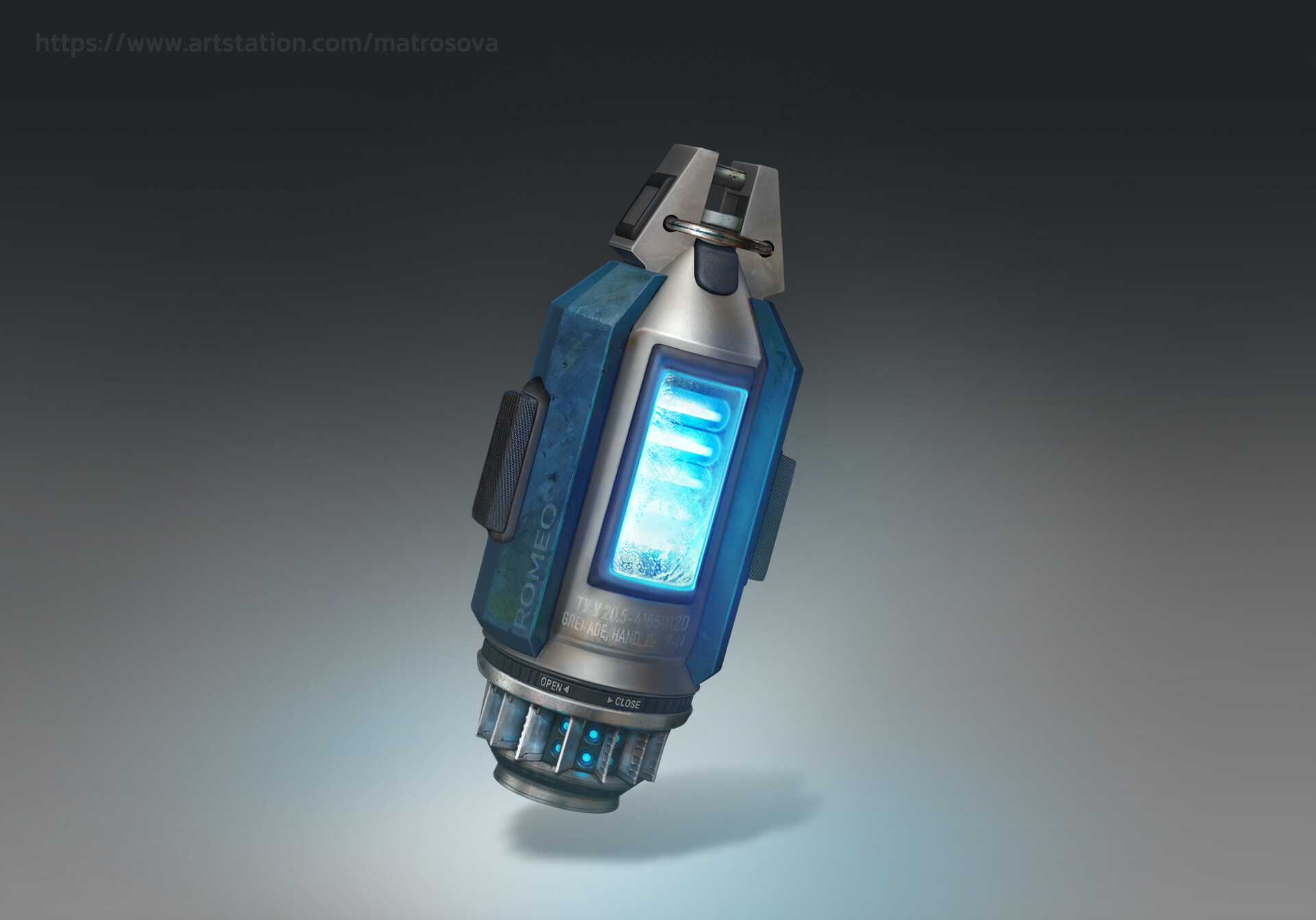 ArtStation - Romeo Cryo Grenade - Prop Design