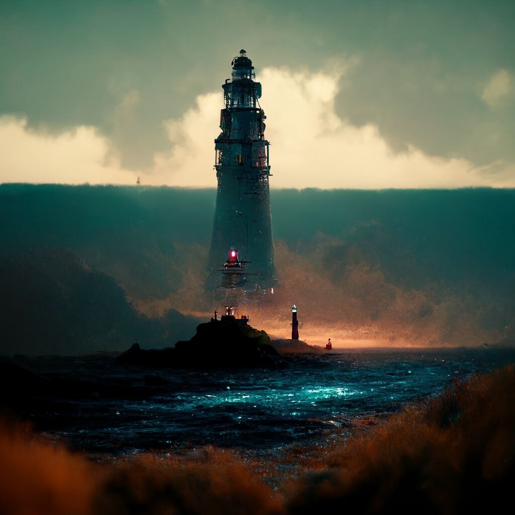 ArtStation - A fallen lighthouse is more dangerous than a reef.