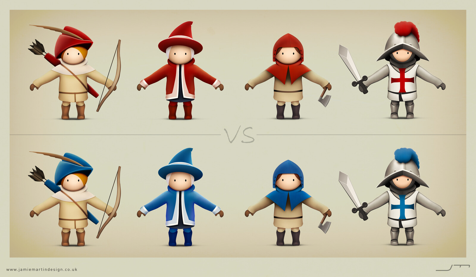 Jamie Martin - RTS - game characters - concept art