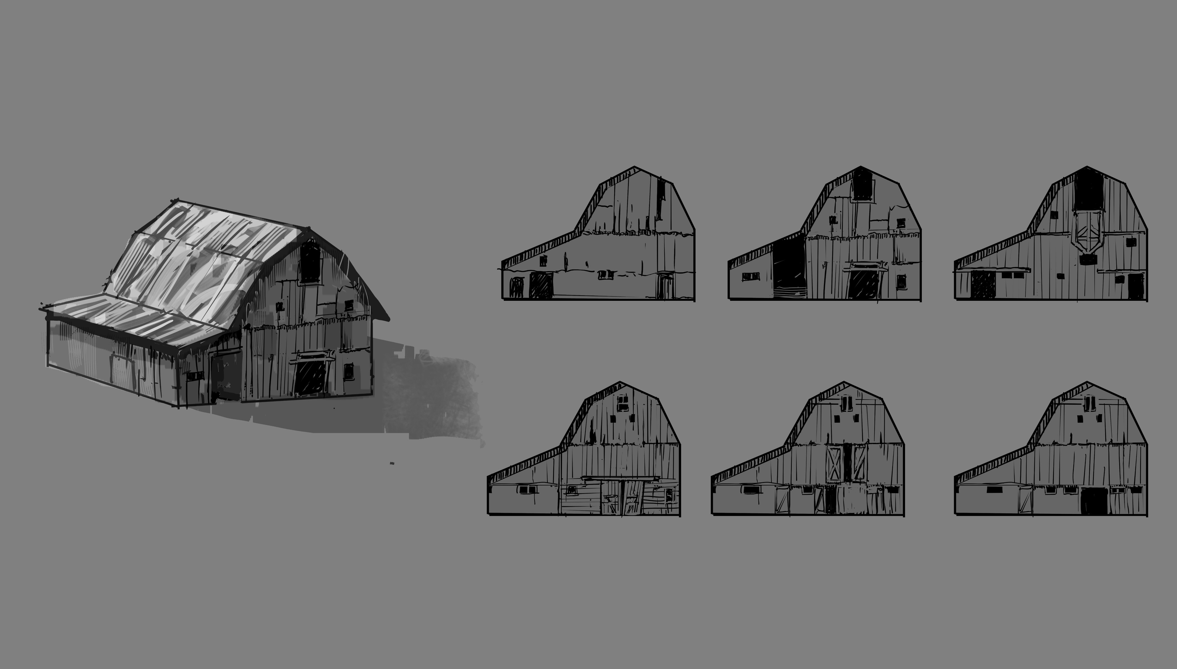 barn sketchup