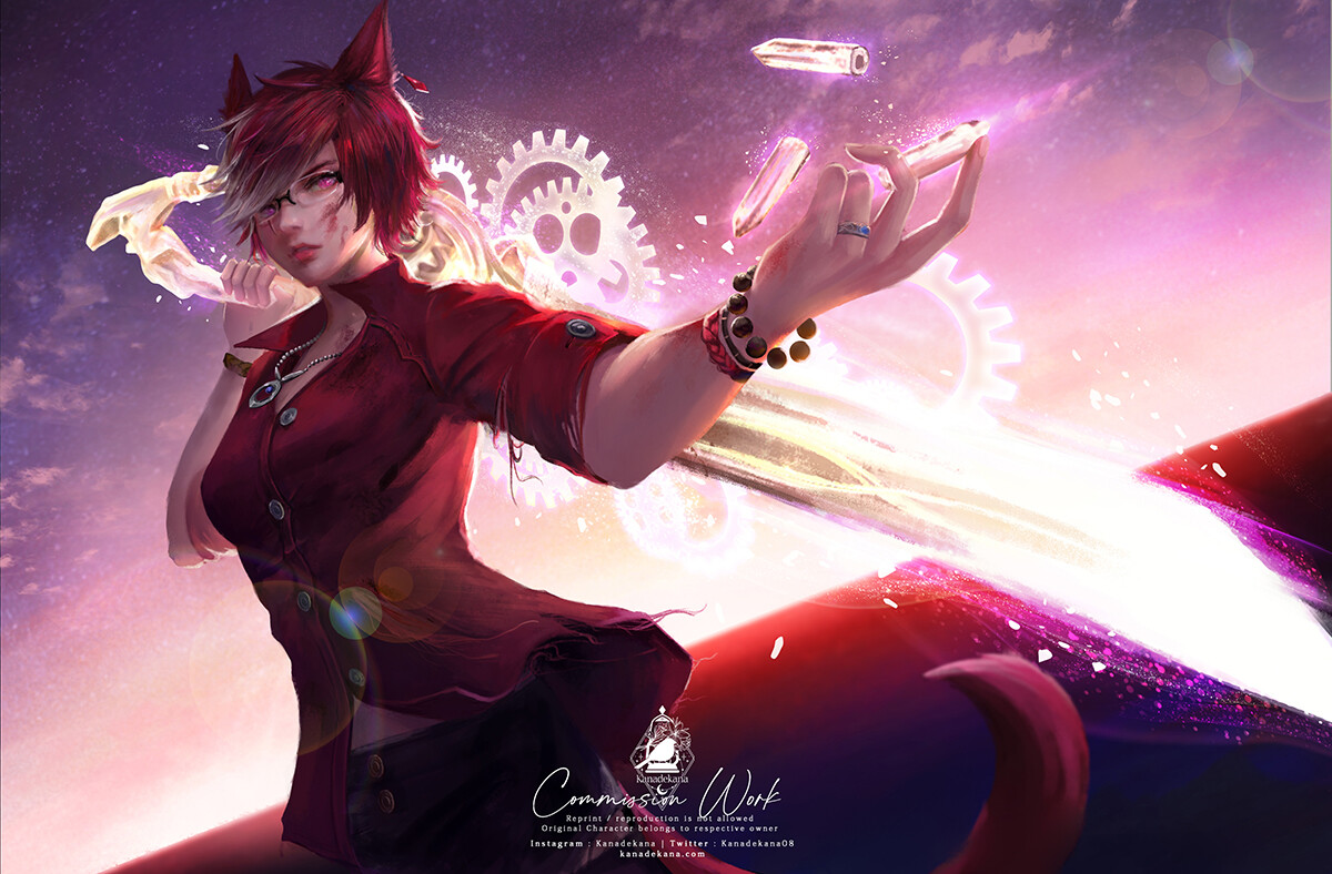 ArtStation - FFXIV Half Body Commission