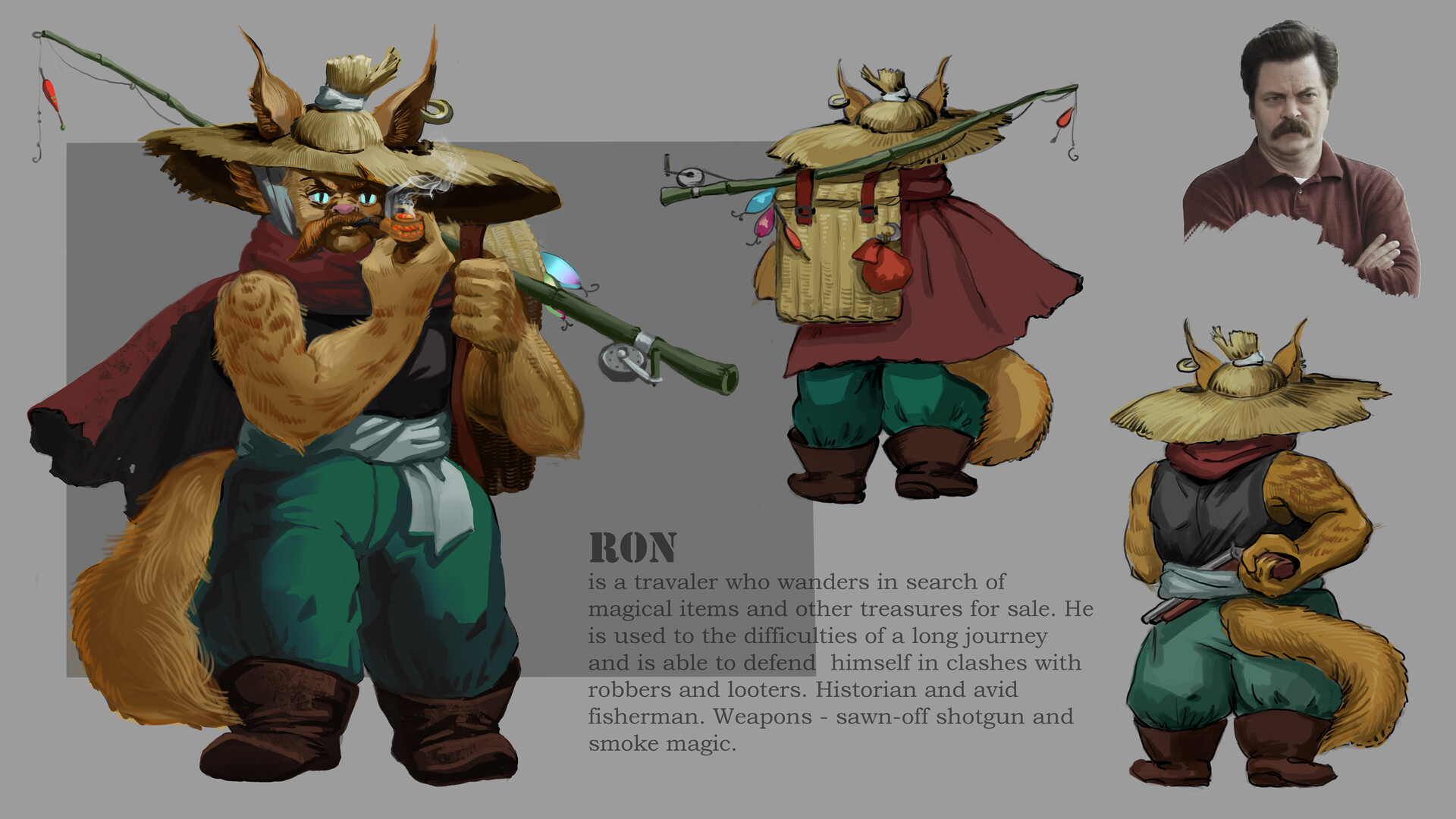 ArtStation - Ron. Character concept art