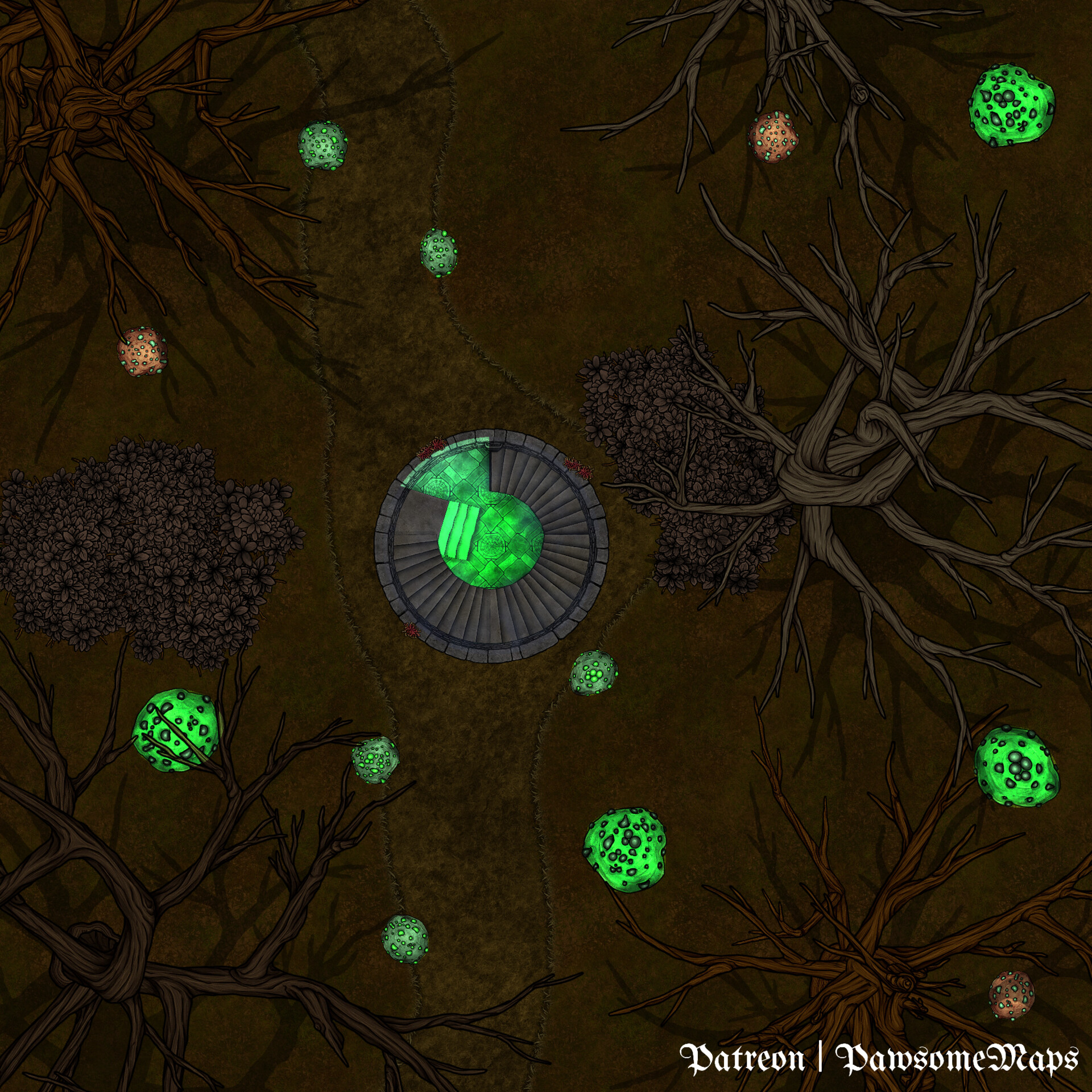 Patricia Alderson - Corrupted forest and dungeon