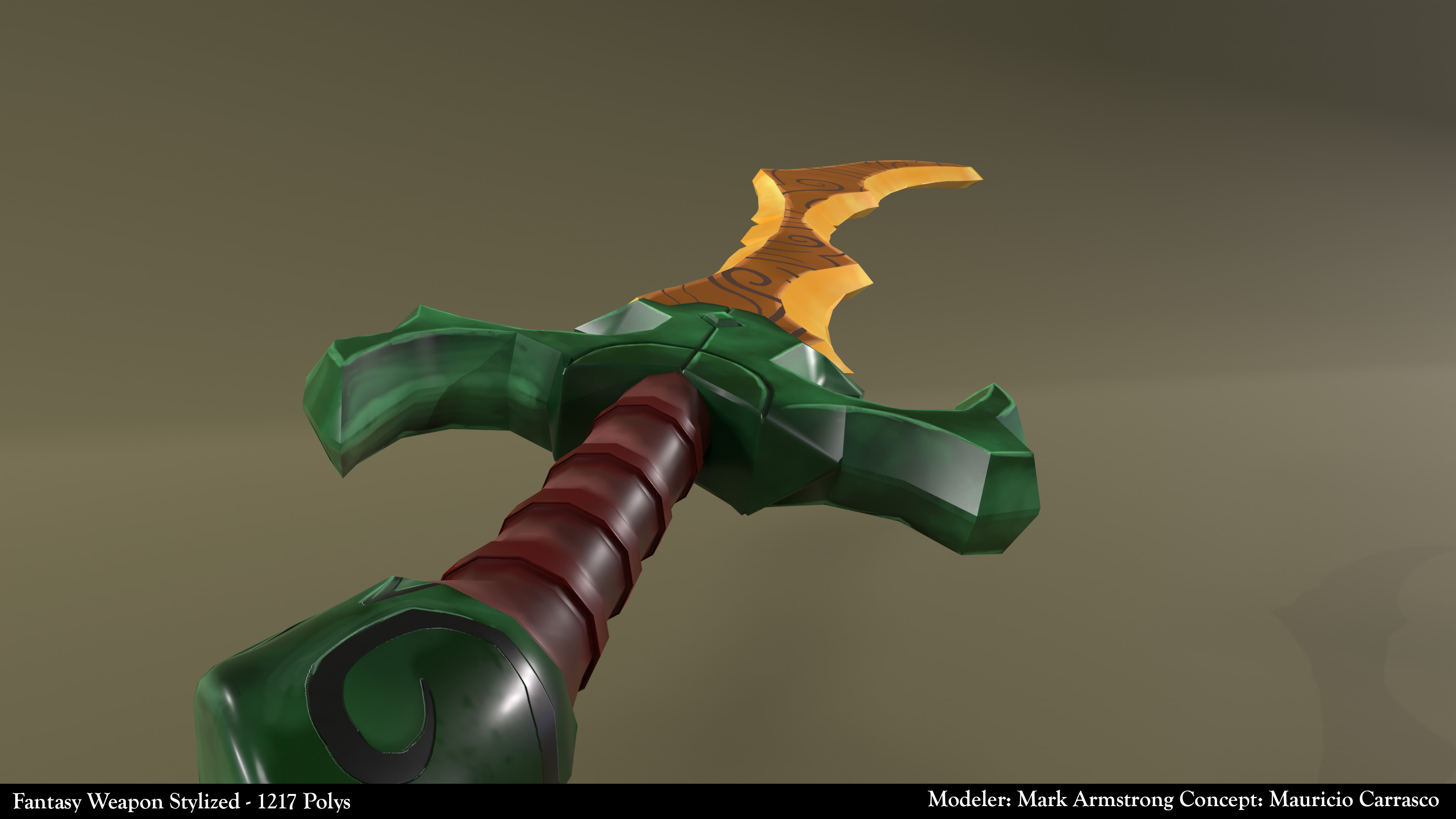 Mark Armstrong's Portfolio - Fantasy Sword Stylized