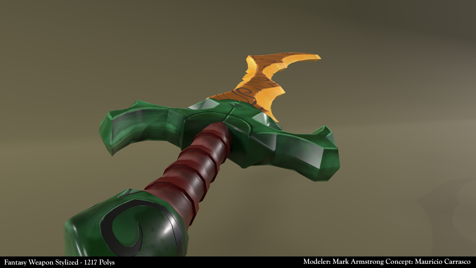 Mark Armstrong's Portfolio - Fantasy Sword Stylized