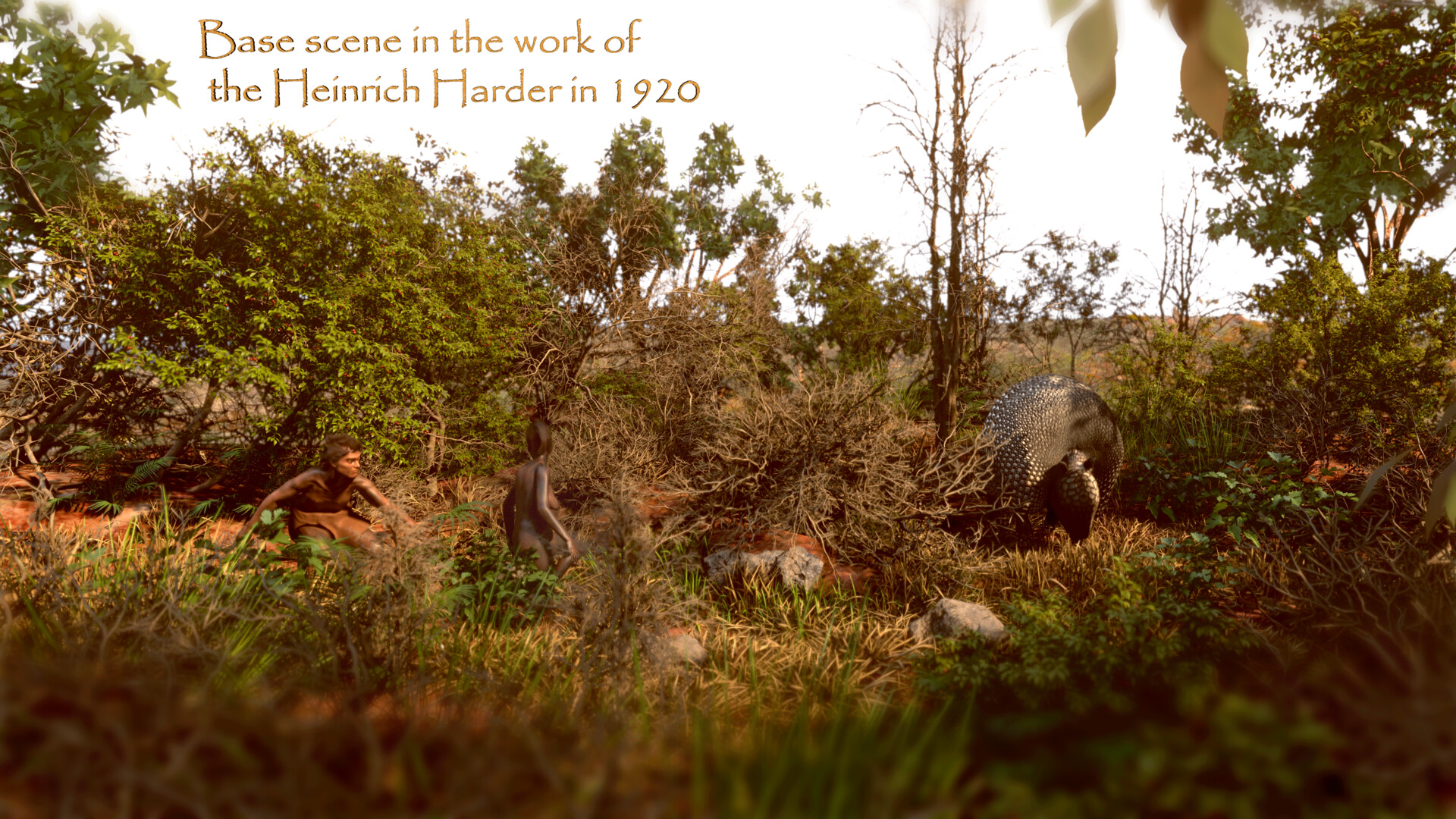 ArtStation - Reconstruction Prehistoric Scene "Heinrich Hader"