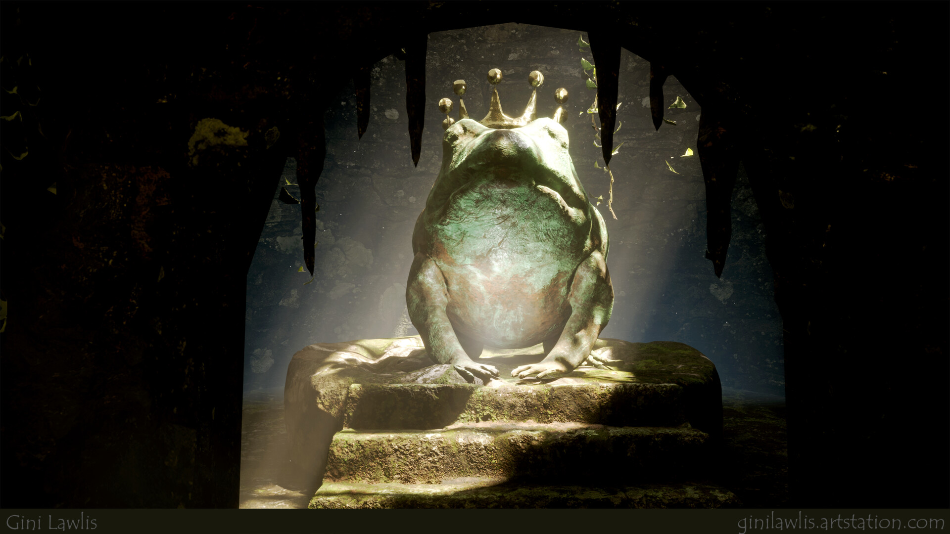 Gini Lawlis - Ancient Frog Cave Temple Ruins