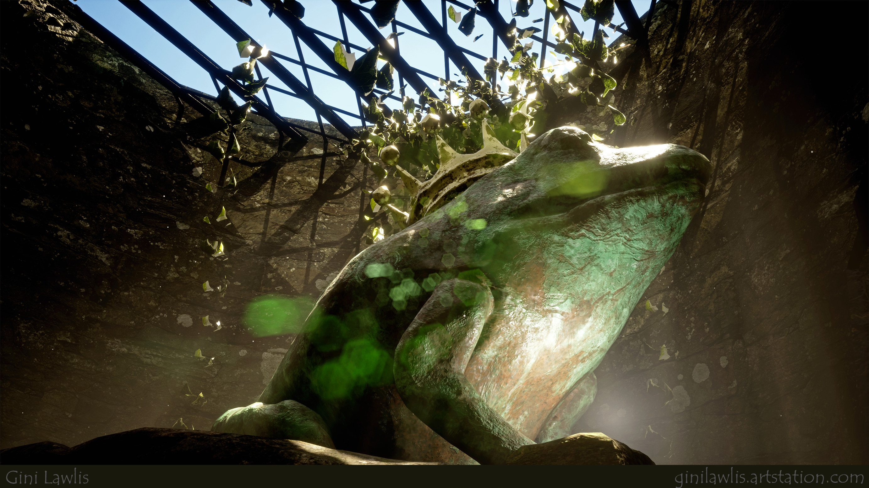 Gini Lawlis - Ancient Frog Cave Temple Ruins