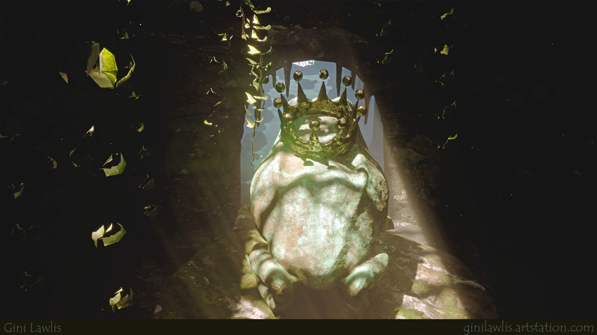 Gini Lawlis - Ancient Frog Cave Temple Ruins