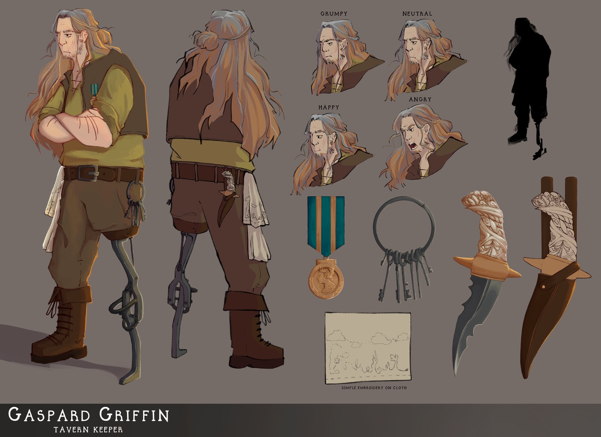 ArtStation - Gaspard Griffin character brief