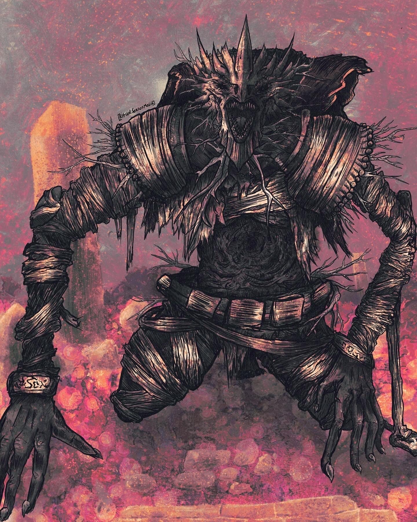 ArtStation - dragonkin soldier of nokstella