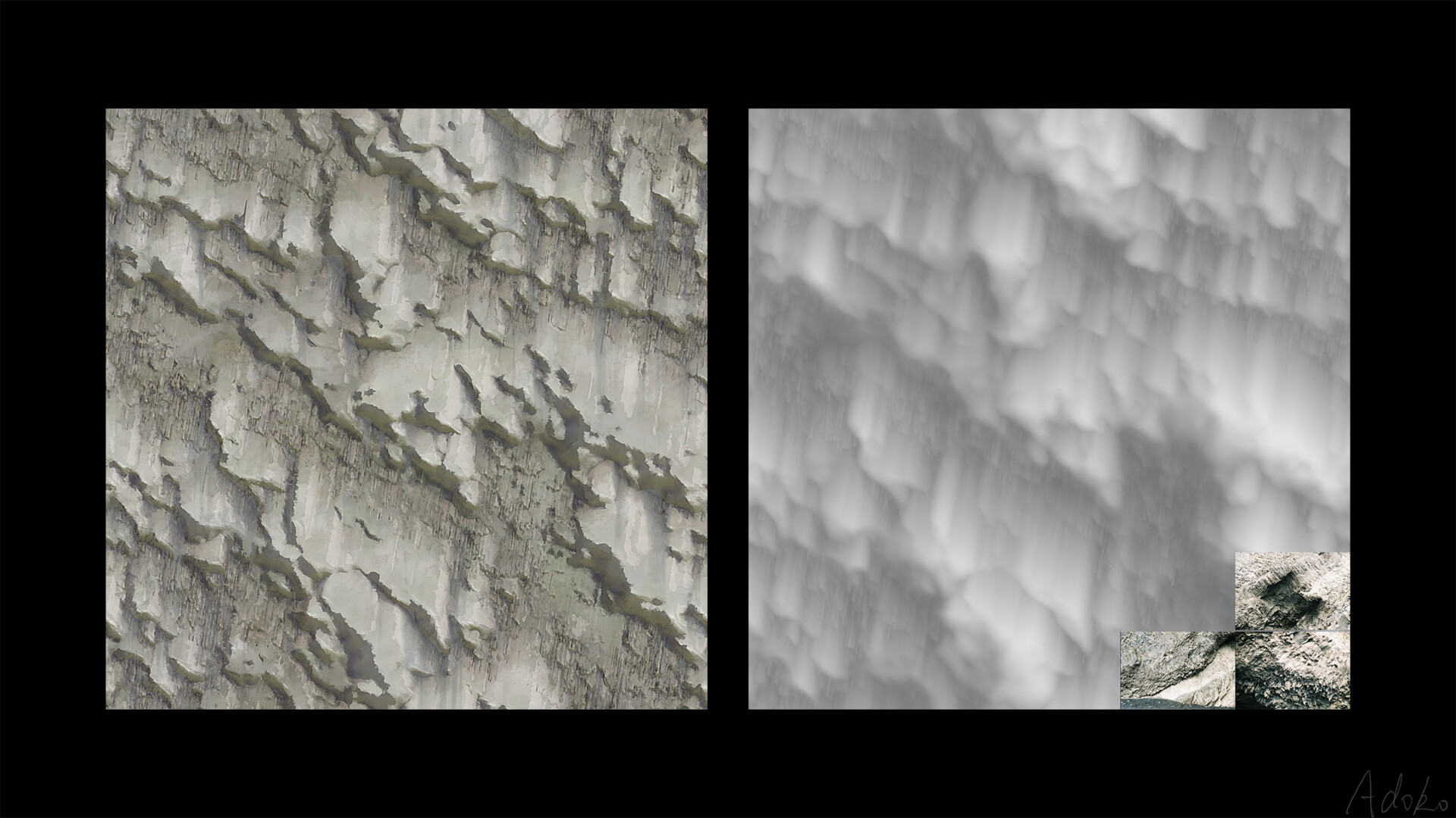 Adoko - hand painted style study