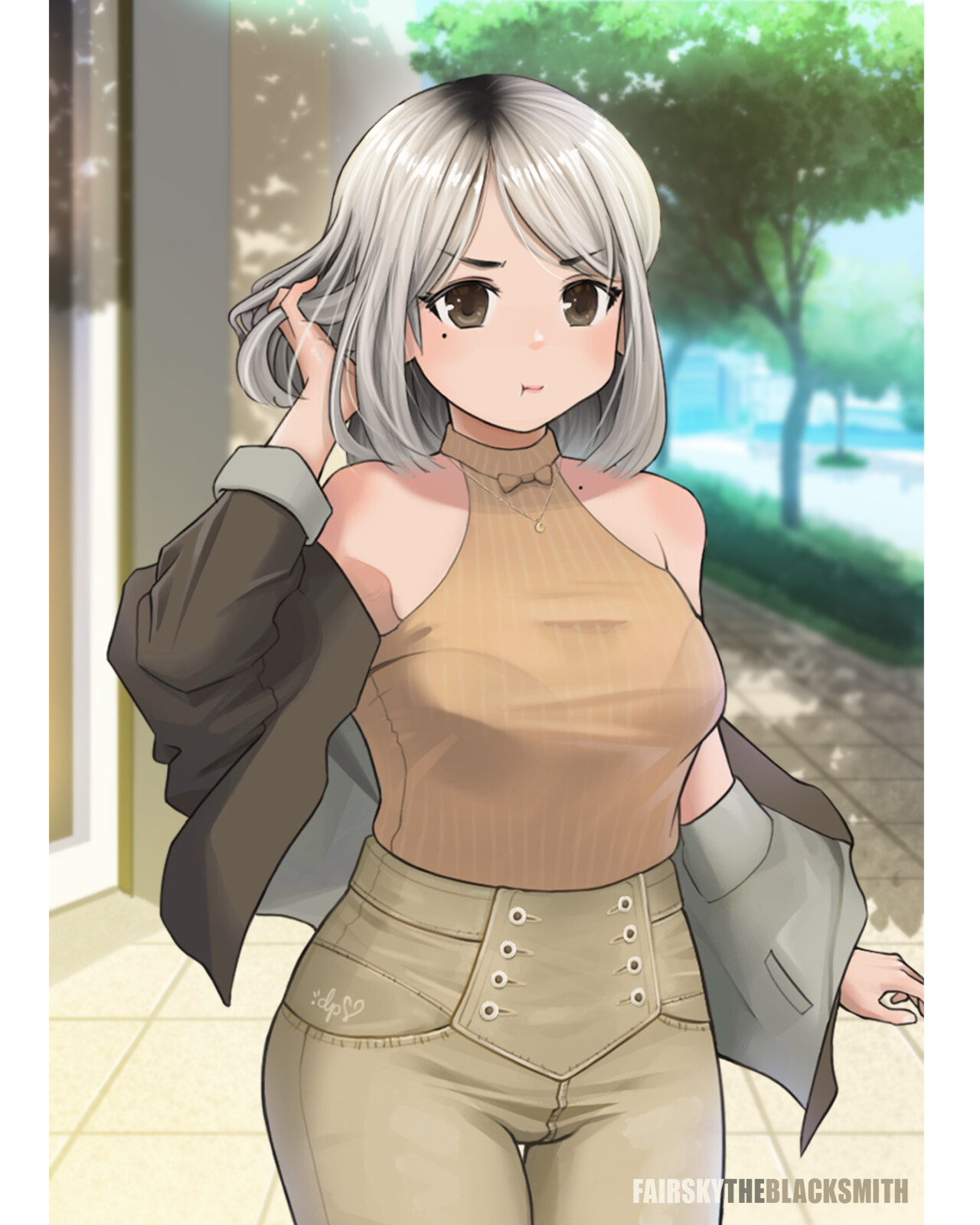 Fairsky, the Blacksmith - Female Anime Illustration - (YOMU Art Study)