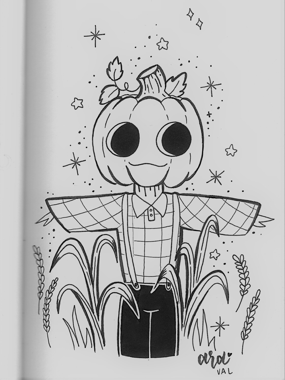 ArtStation - #INKTOBER 2022 DAY 5: SCARECROW