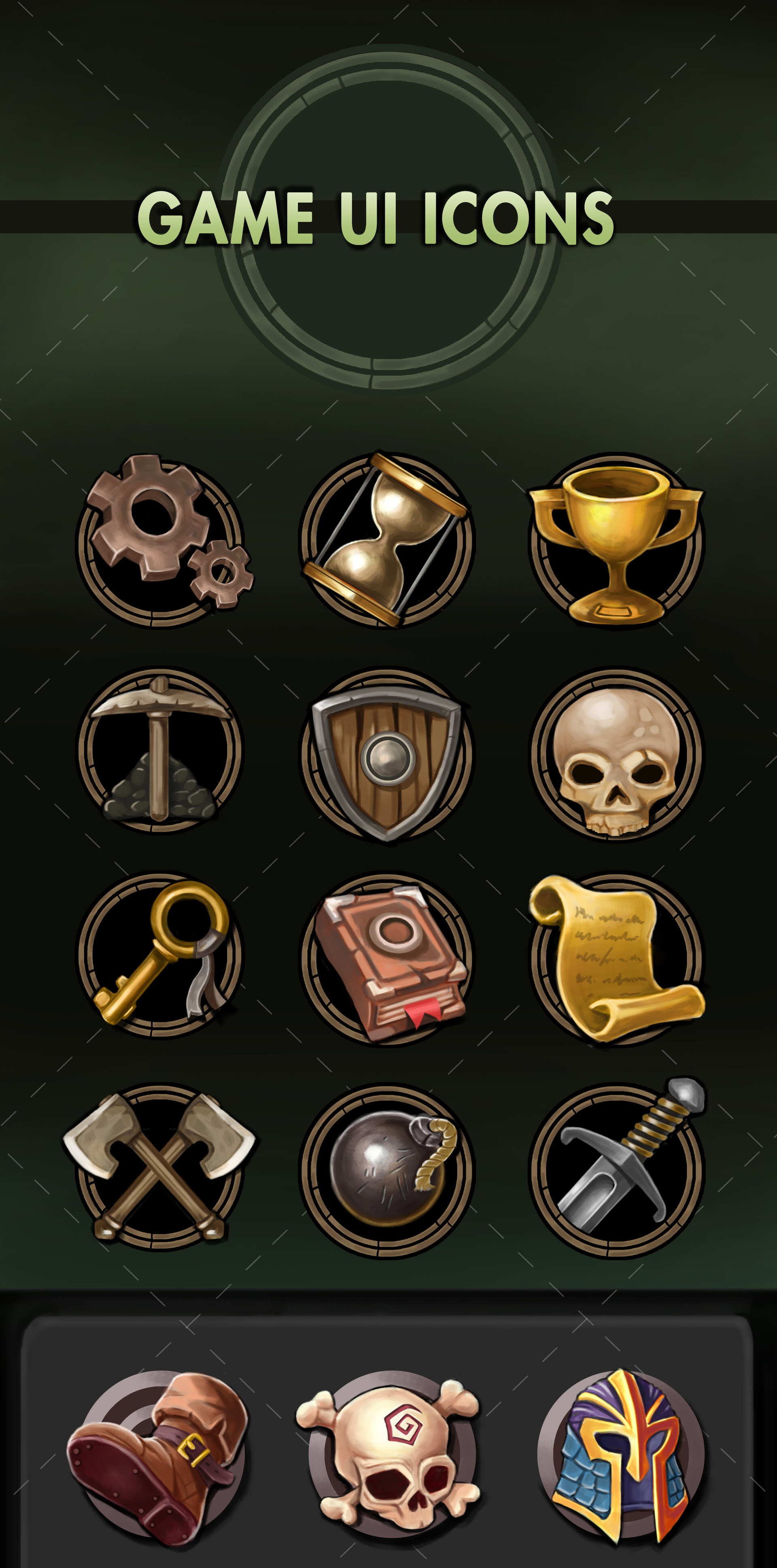 ArtStation - UI , 배경 모작