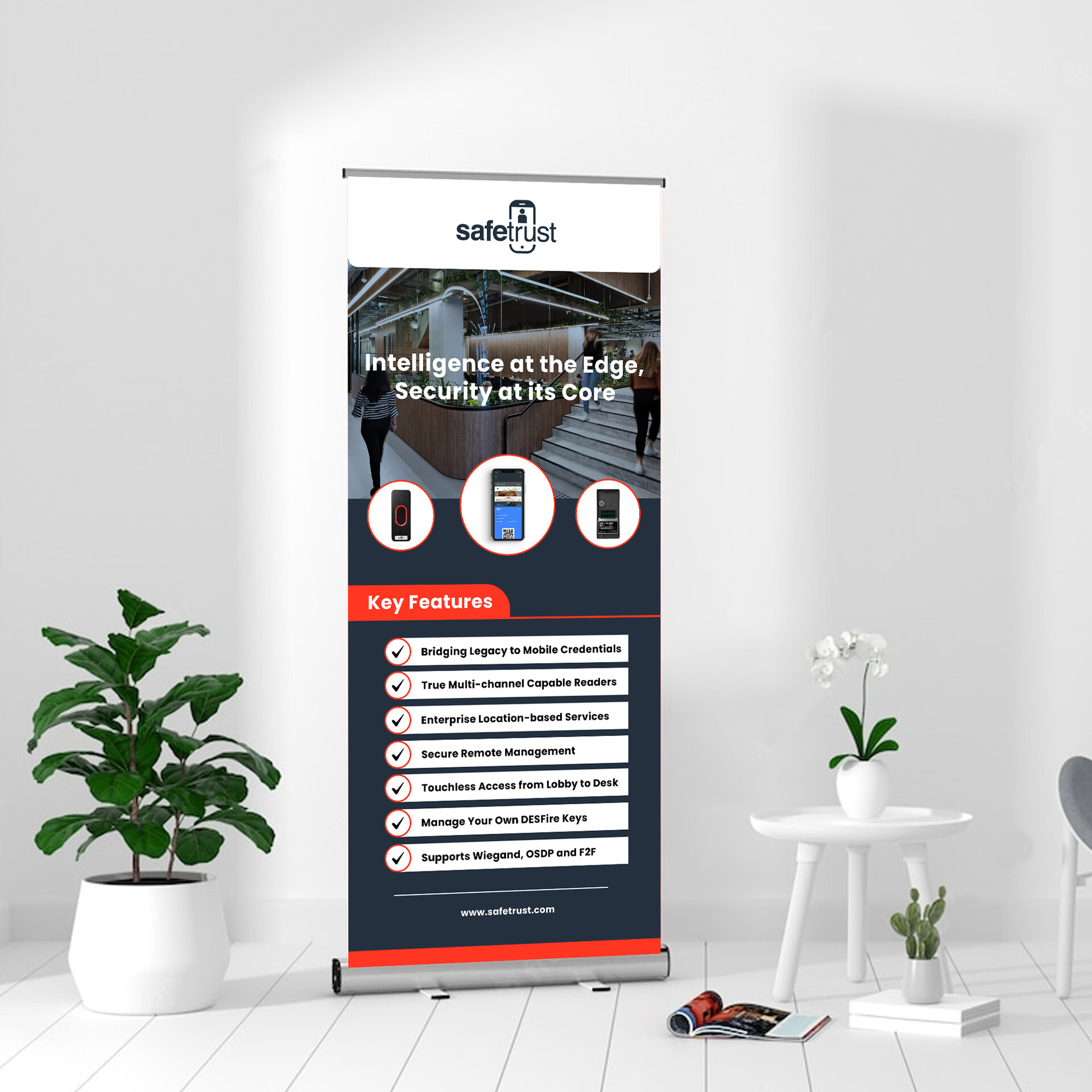 ArtStation - Safe Trust Standee Design | Brand Designs