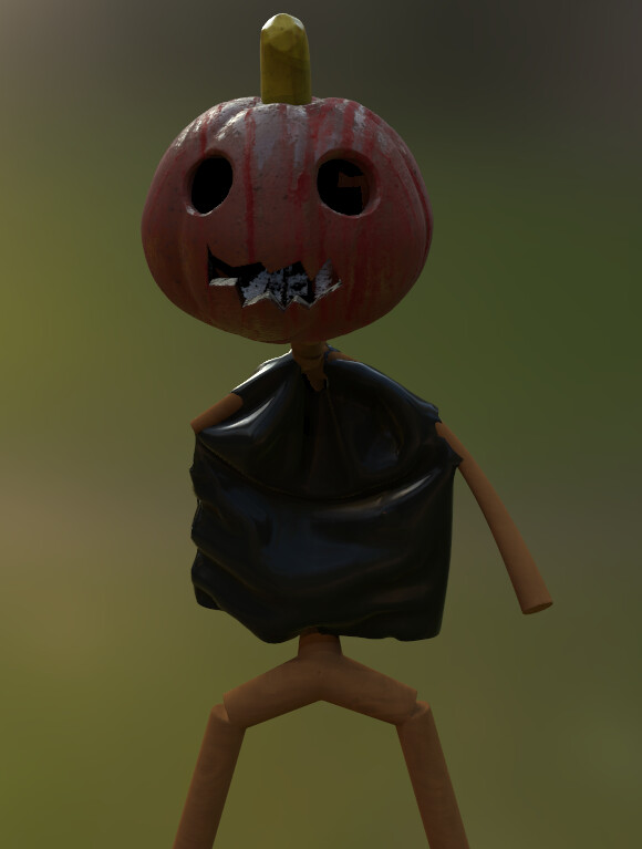 ArtStation - Pumpkin Spooky model Creation