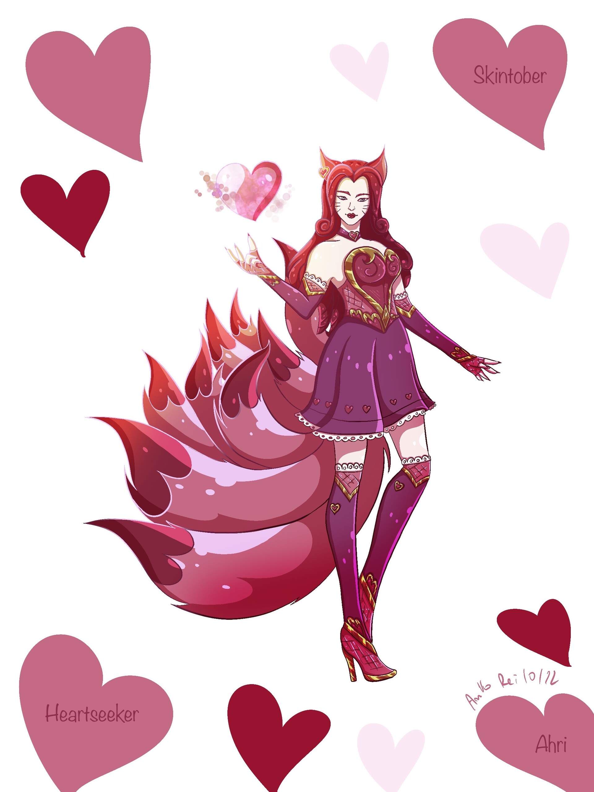 ArtStation - Skintober Day 6 - Heartseeker Ahri