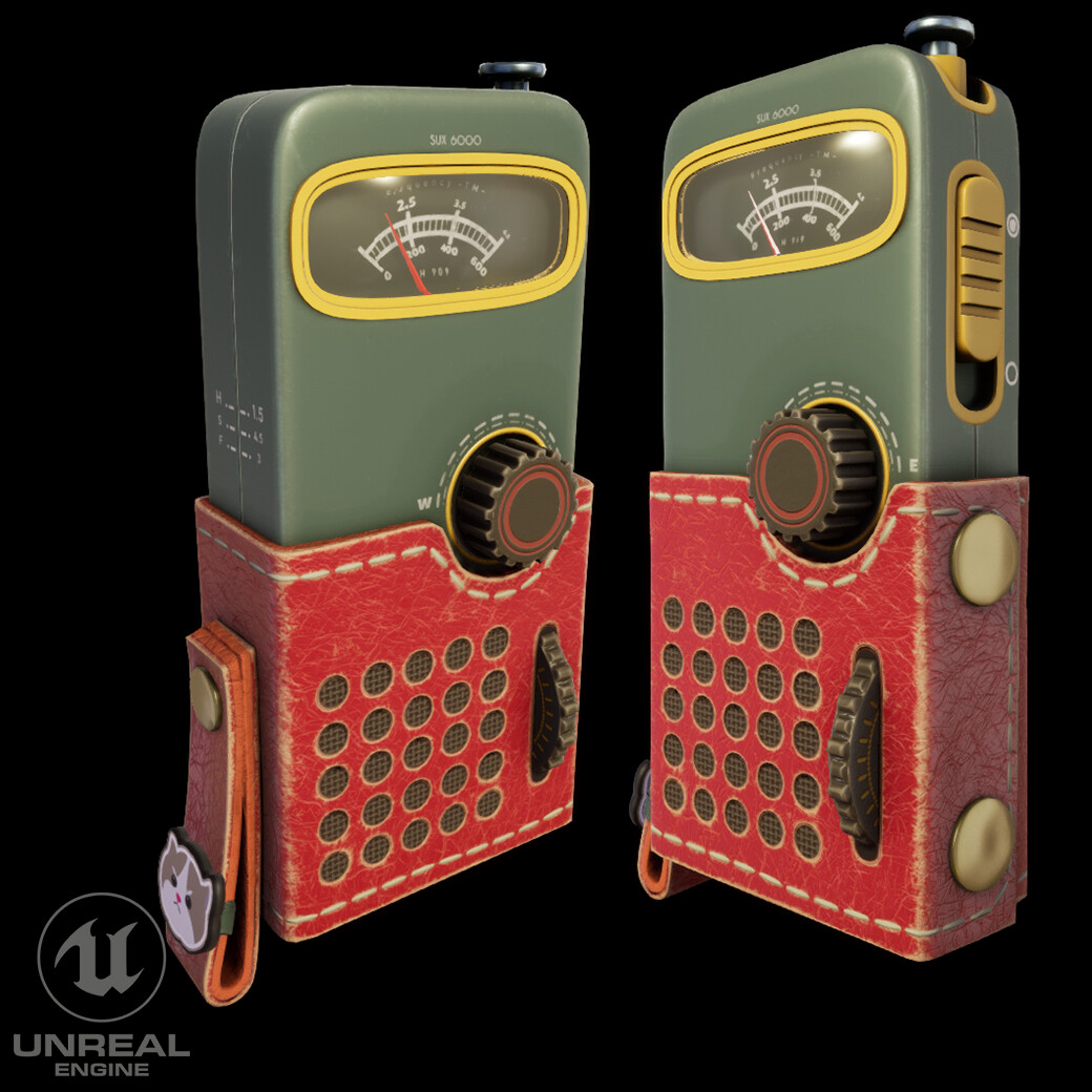 ArtStation - Semi Stylized Wireless Radio