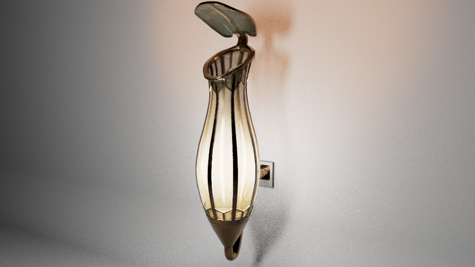 ArtStation - 3D Pitcher plant lamp