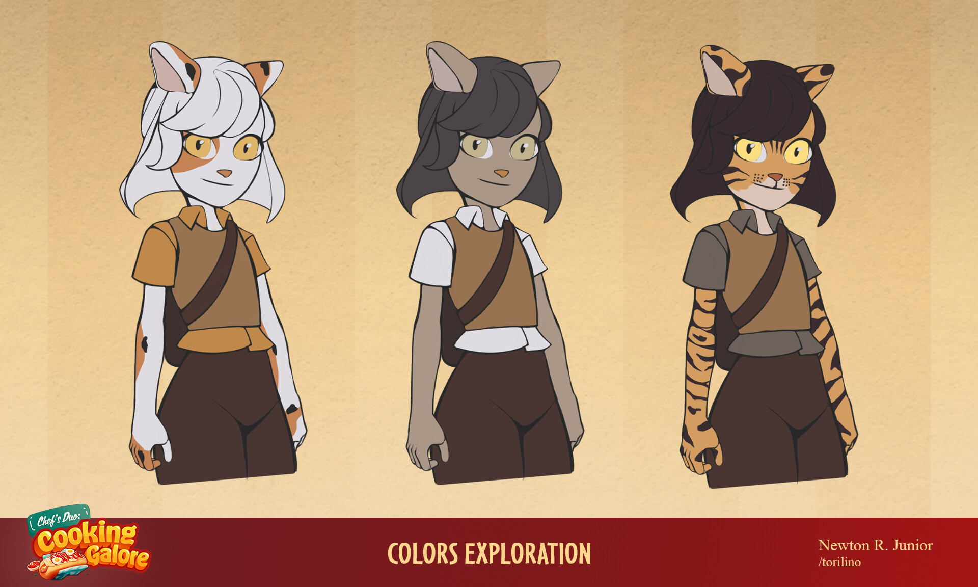 Newton R. Junior - Character Design - Chef's Duo: Cooking Galore