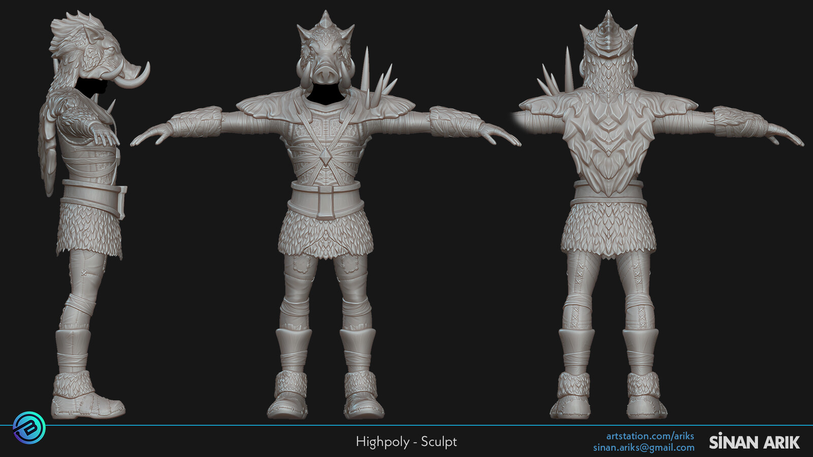 Sinan Arık - Boar Stylized Armor