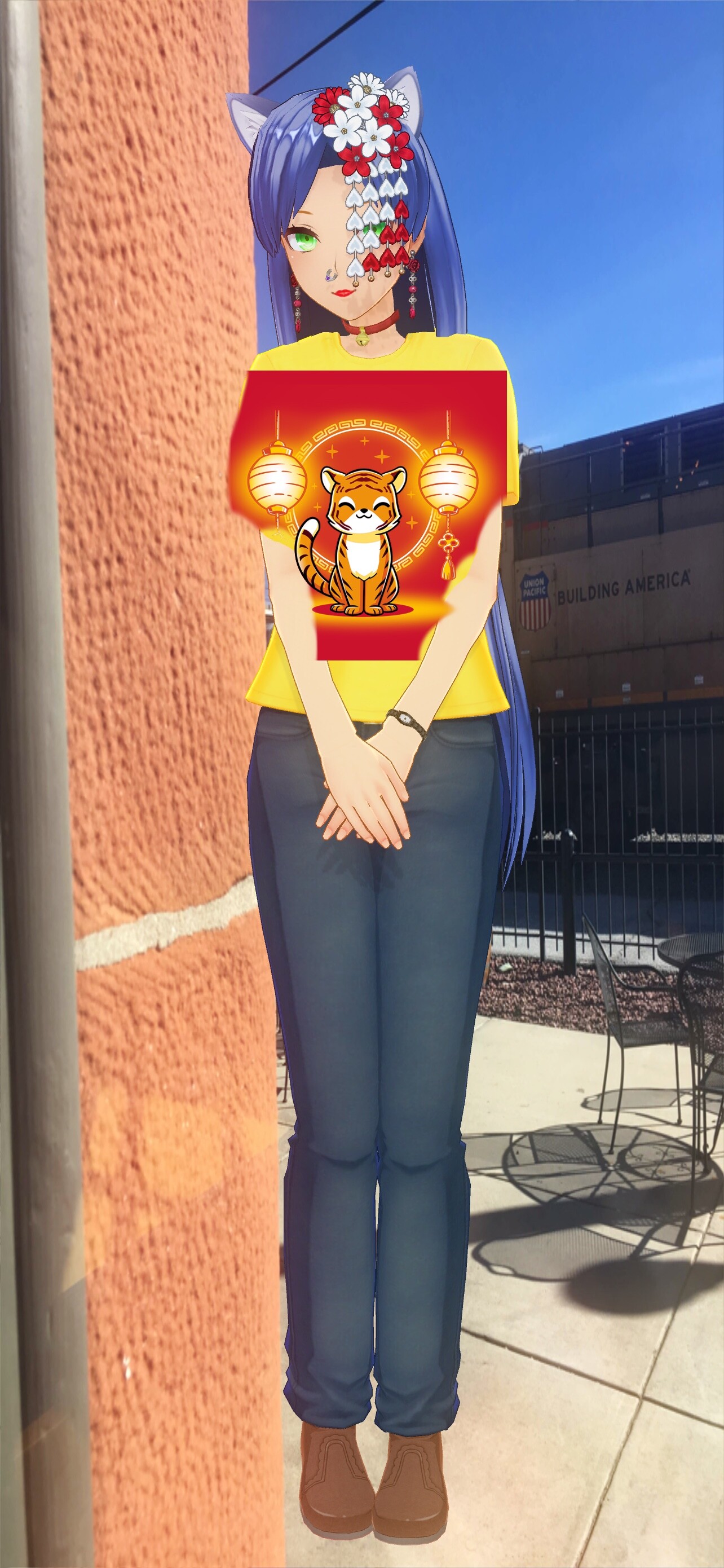 ArtStation - Union Pacific lady cat ears and Union Pacific in Wyoming ...