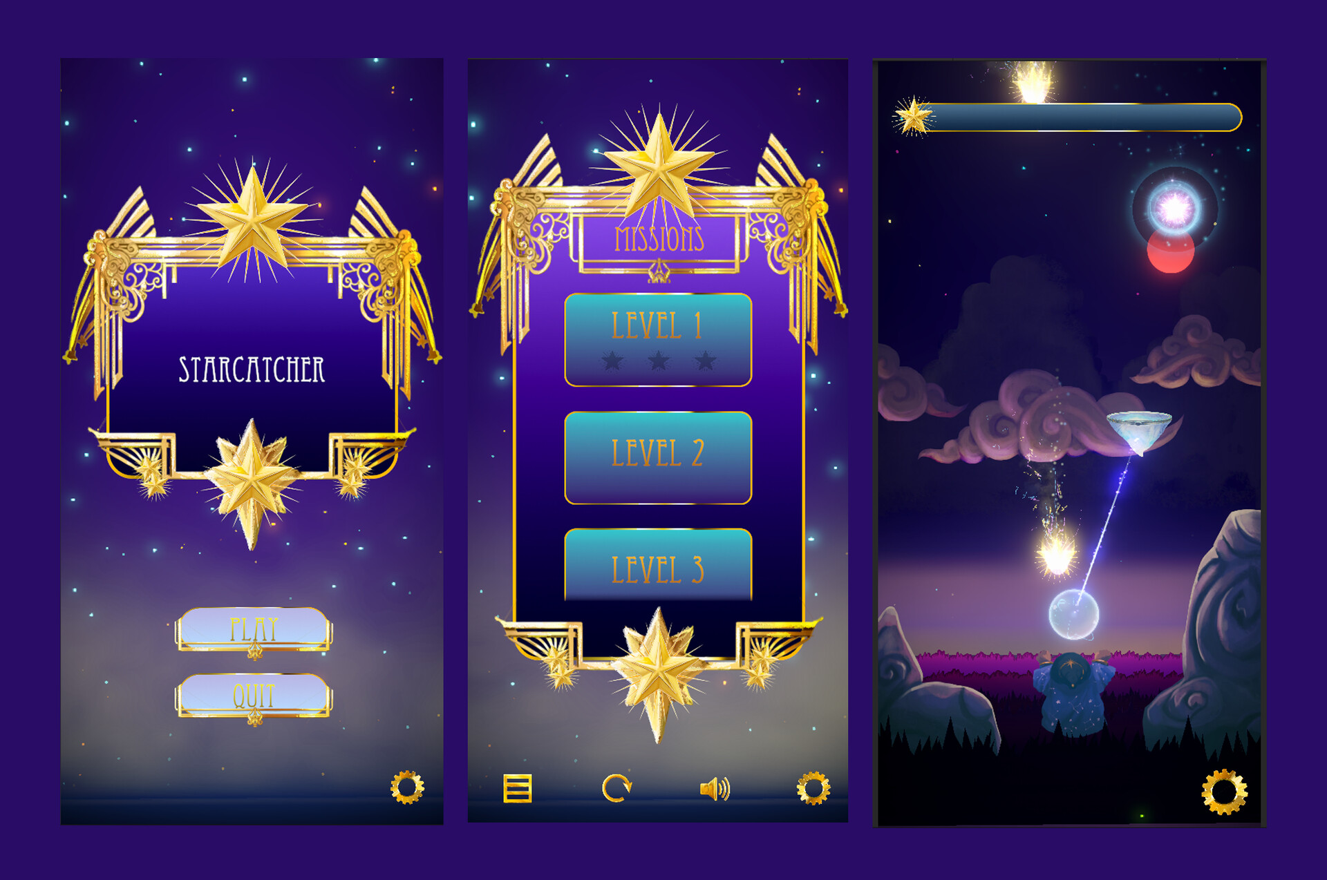 ArtStation - Starcatcher: Solo mobile game project.