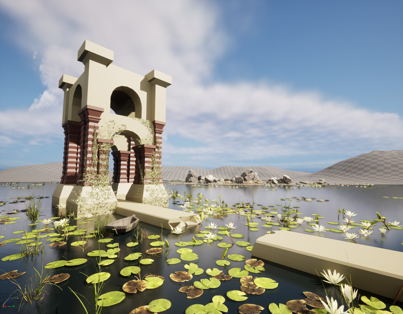 ArtStation - Sunken Castle - Environment Blockout