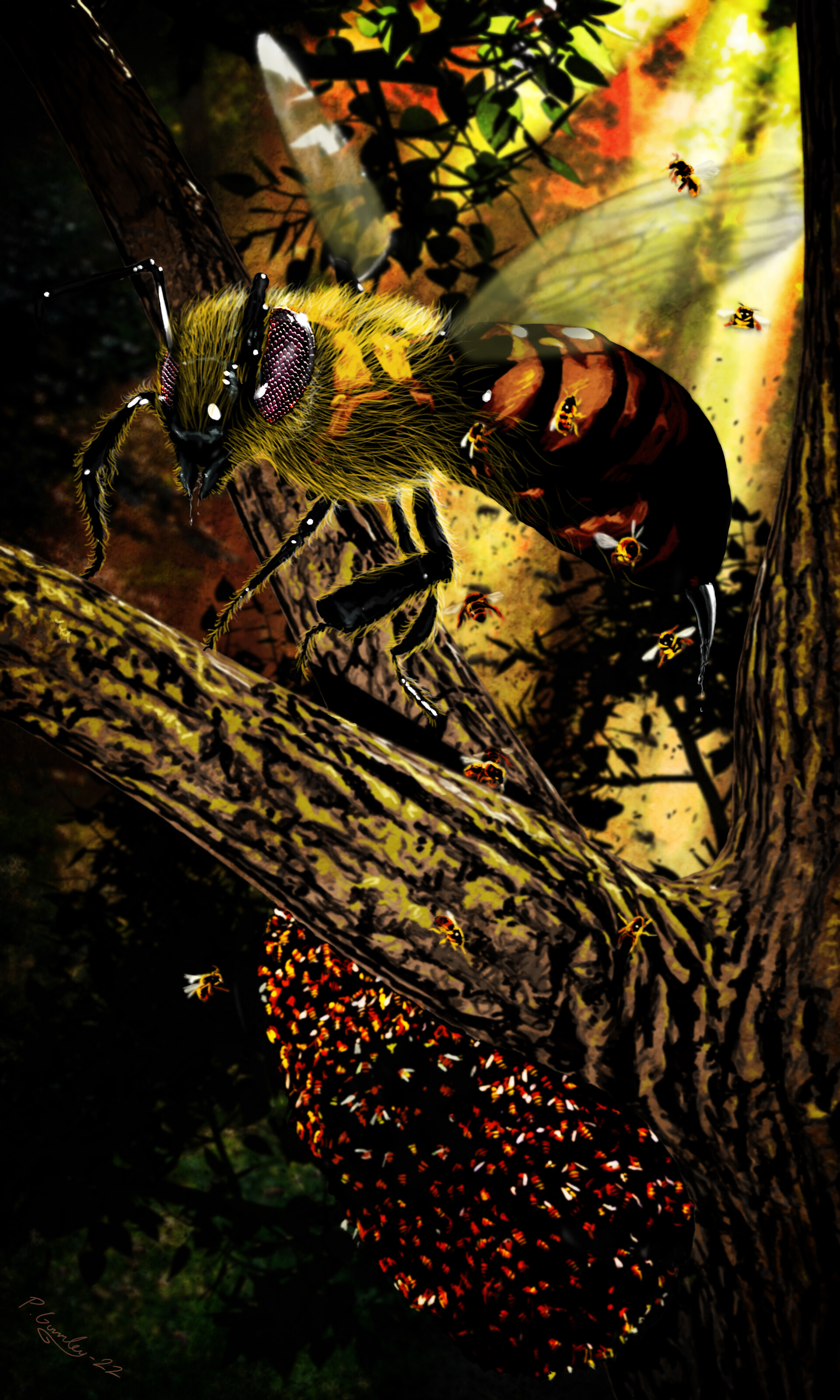 ArtStation - Giant Killer Bee