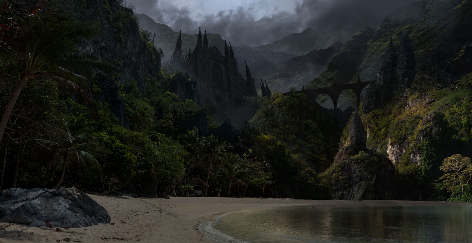 Maxwell Selem - Digital matte painting practice, fantasy environment